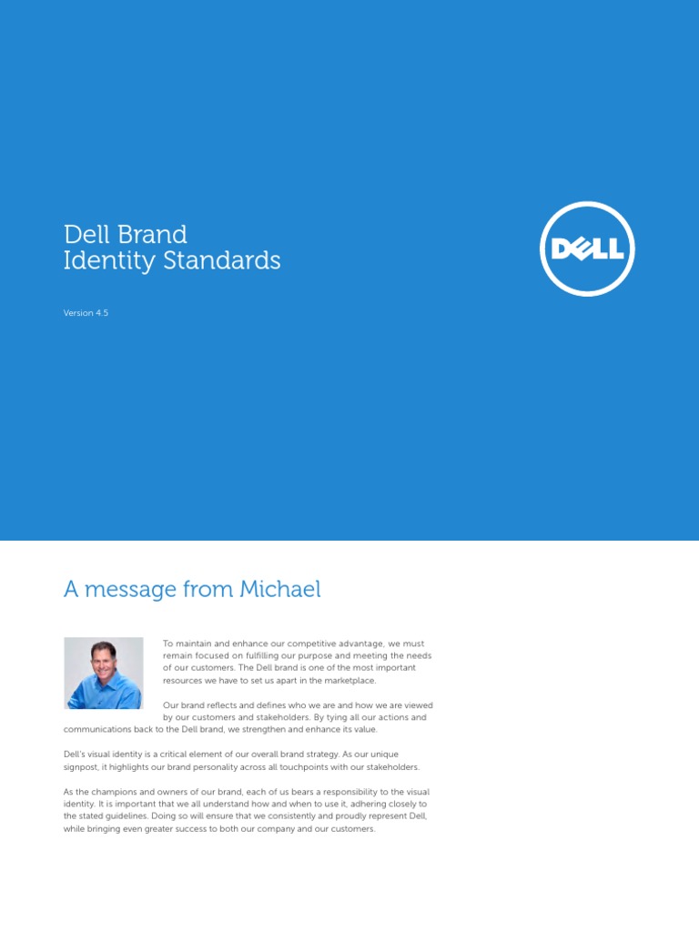 Dell Brand Standards | PDF | Logos | Typography