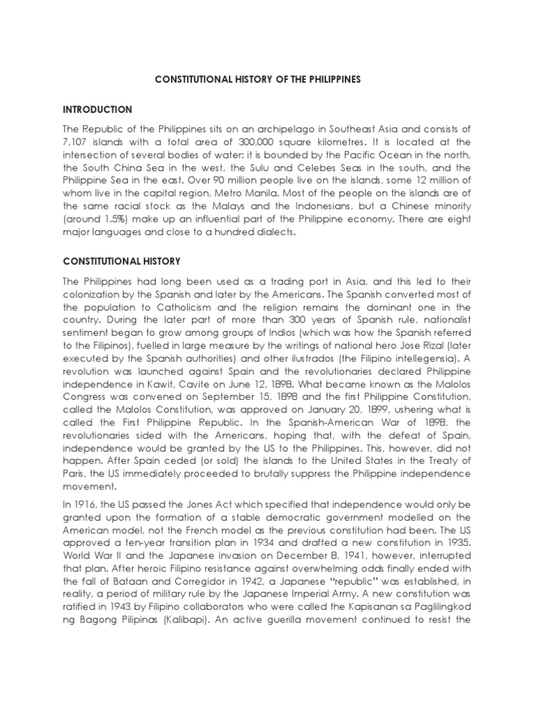 Evolution of the Philippine Constitution | PDF | Supreme Courts ...