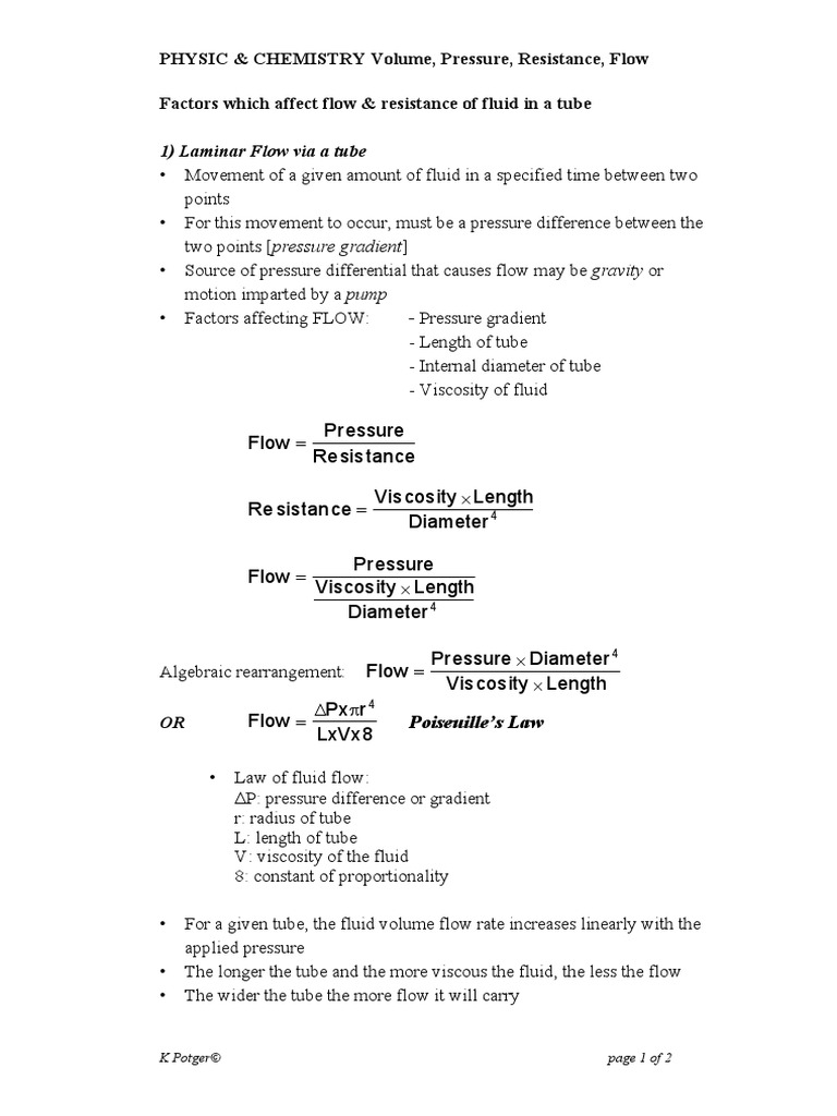 Resistance Flow Viscocity | PDF | Fluid Dynamics | Drag (Physics)