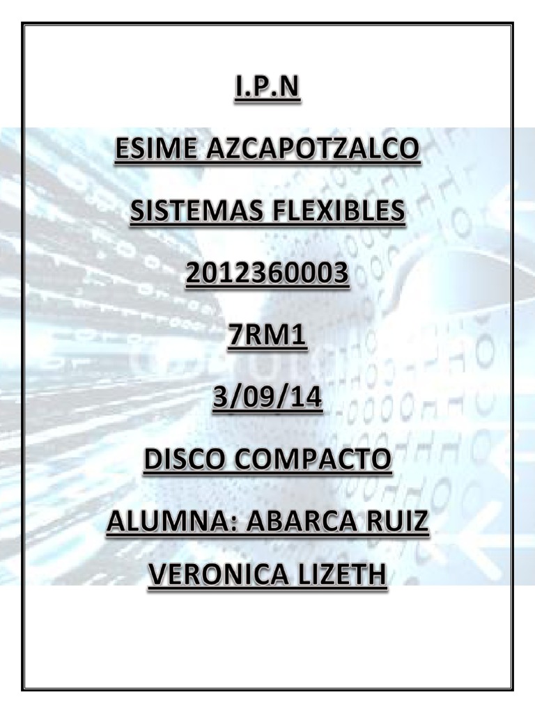 El Disco Compacto | PDF | Disco compacto | Gramophone Record