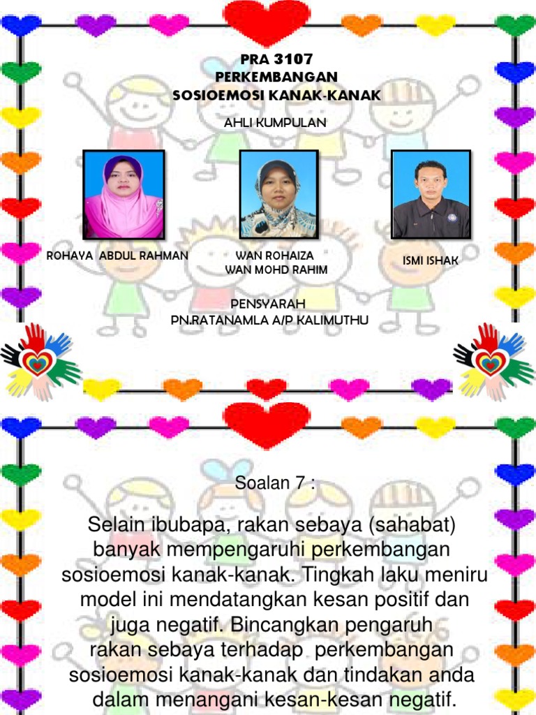 Pengaruh Rakan Sebaya Kanak-Kanak | PDF