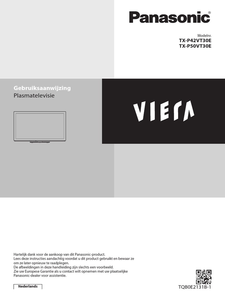 VT30 Panasonic Manual | PDF
