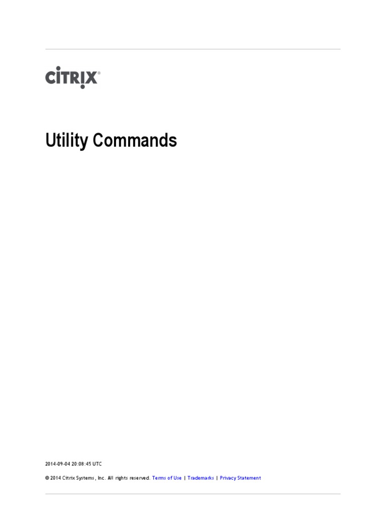 Utility Command Line | PDF | Internet Standards | Areas Of Computer Science