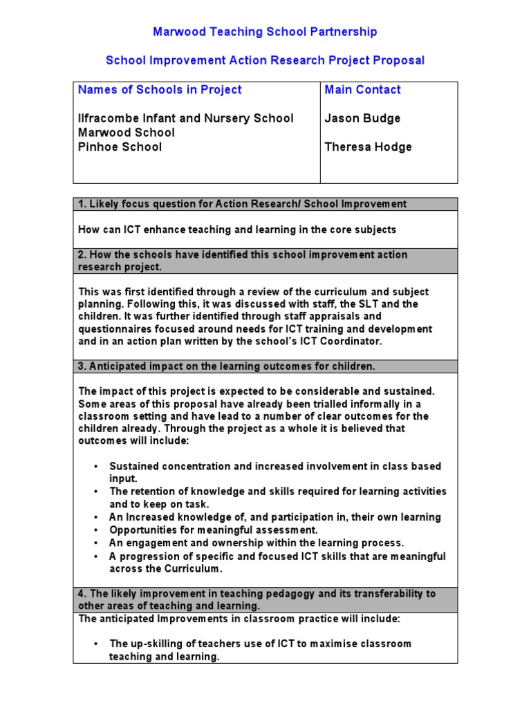 Ict Proposal-Siarps 3 | PDF | Educational Technology | Educational ...