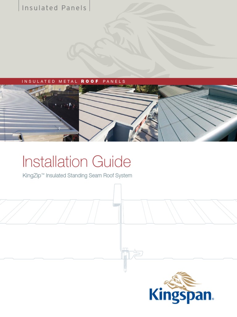 Kingzip Installation Guide | PDF | Roof | Civil Engineering