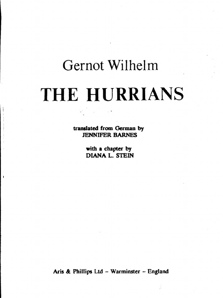 Wilhelm Hurrians | PDF | Assyria | Mesopotamia