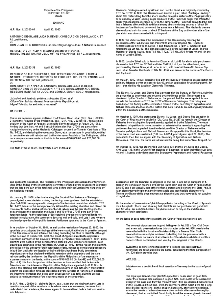 Dizon v. Rodriguez (1965) | PDF | Government | Justice
