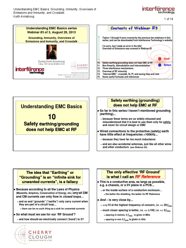 Understanding EMC Basics Webinar 3 of 3 Handout | PDF | Electromagnetic ...