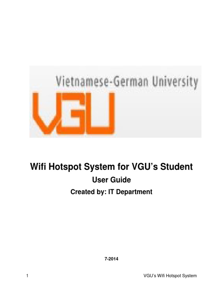 How To Access Wifi Connection at VGU | PDF | Wi Fi | Password