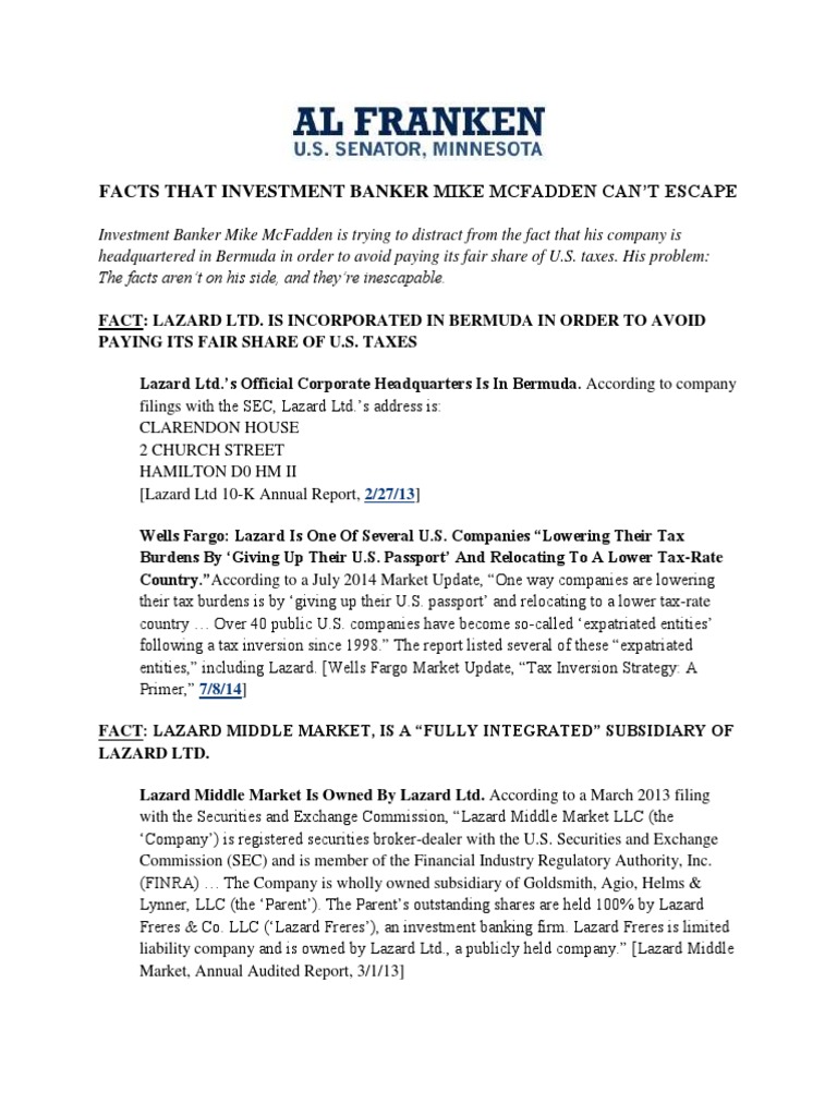 Facts That Investment Banker | PDF | Investment Banking | Financial ...