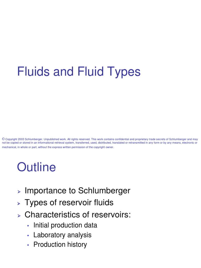 B - Fluids and Fluid Types 1-6-04 | PDF | Petroleum Reservoir | Petroleum