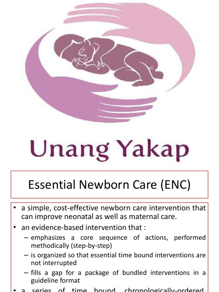 Unang Yakap DOH EINC | PDF | Infants | Breastfeeding
