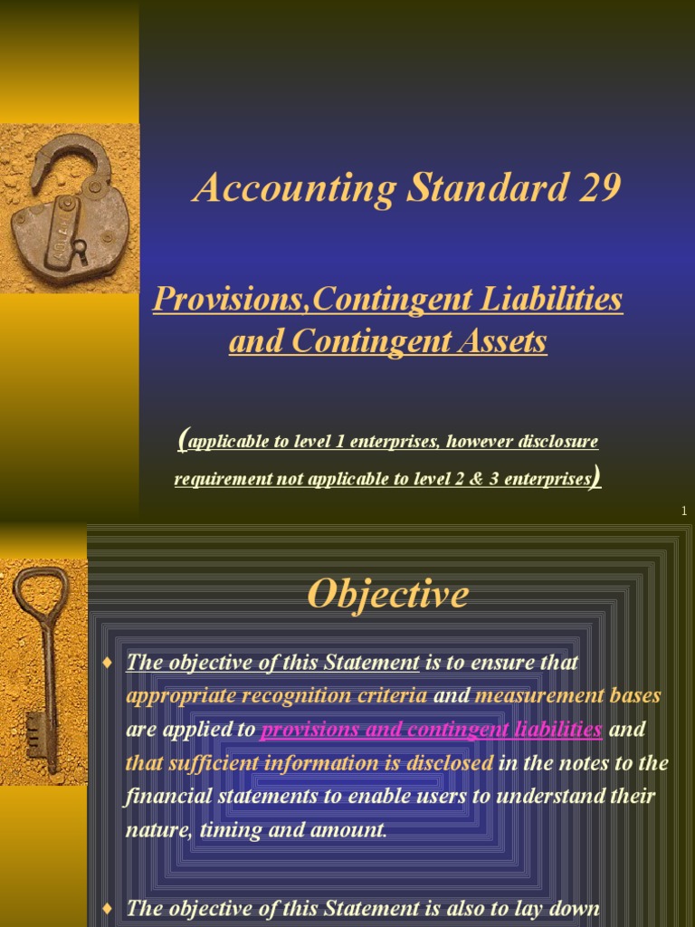 Accounting Standard 29 | PDF | Financial Statement | Liability ...