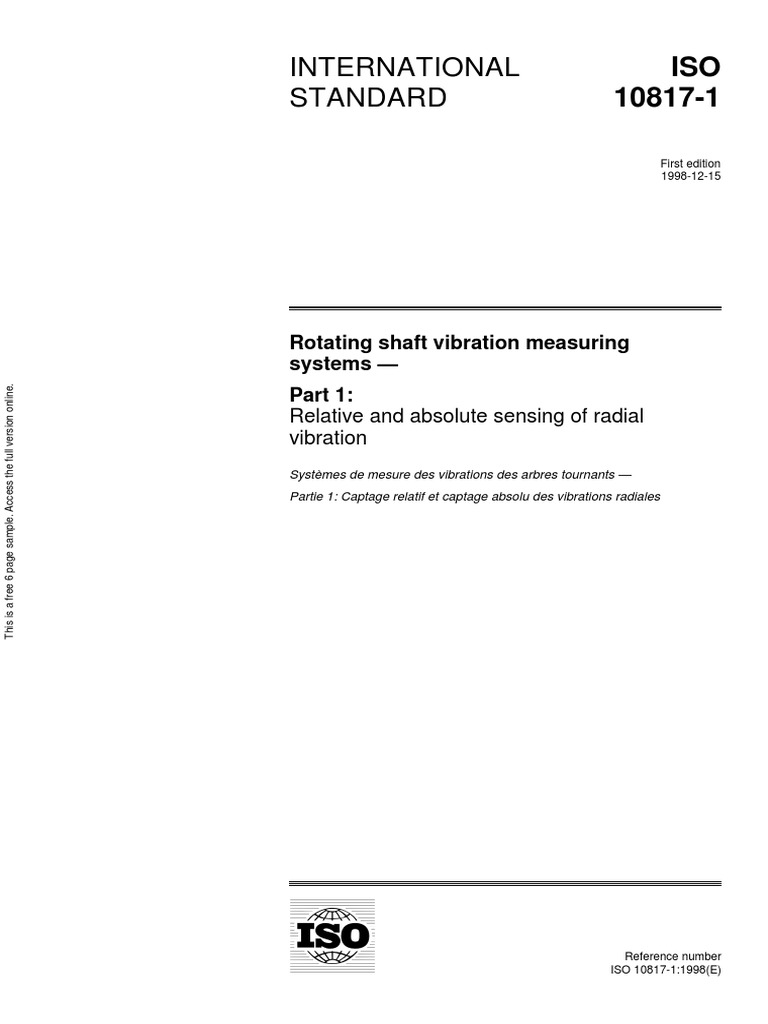 Iso - 10817 1 1998 | PDF | International Organization For ...
