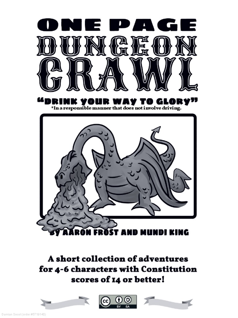 One Page Dungeon Crawl | PDF | Beverages | Nature