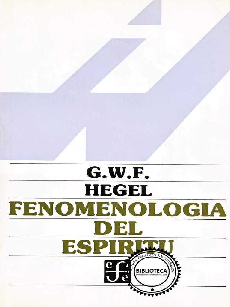 Fenomenologia Del Espiritu - Hegel | PDF
