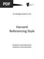 Bath University Harvard Referencing Guide | PDF