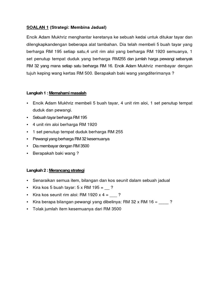 Soalan Math | PDF