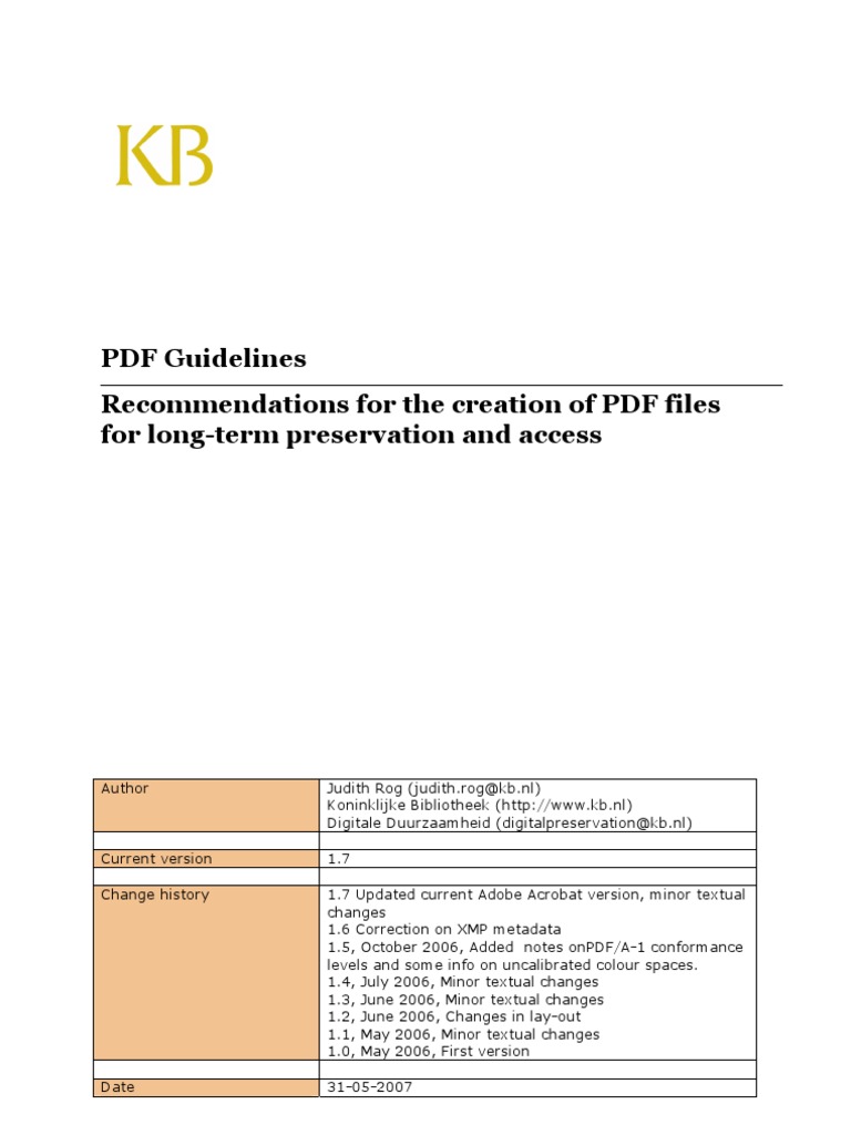 PDF Guidelines | PDF