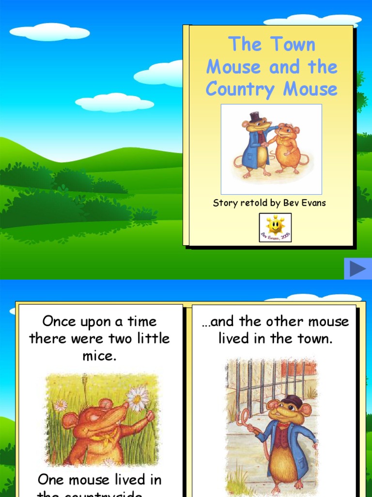 The Town Mouse and The Country Mouse Story Book | PDF