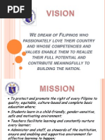 Deped Vision, Mission, Goals | PDF | Education Theory | Communication