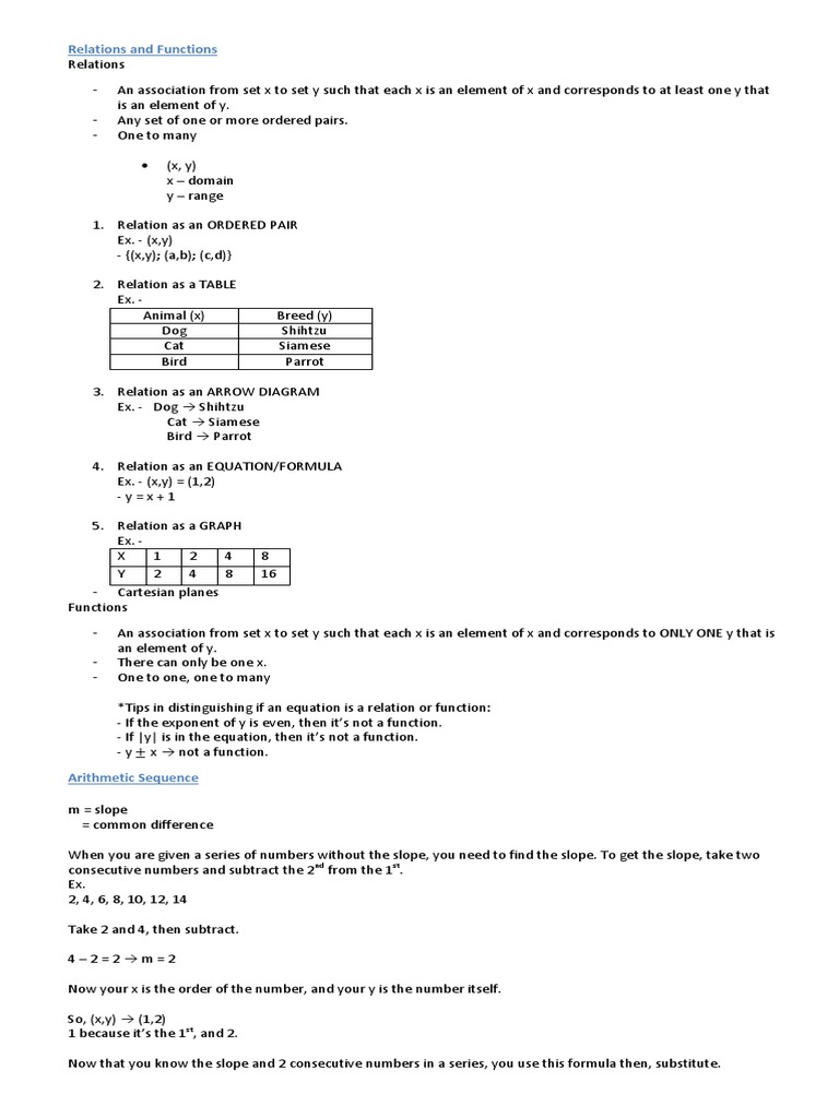 Reviewer Advanced Algebra | PDF | Fraction (Mathematics) | Equations