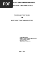 AAC BULL & BERSIMIS Conductor - Specification | PDF | Wire | Galvanization