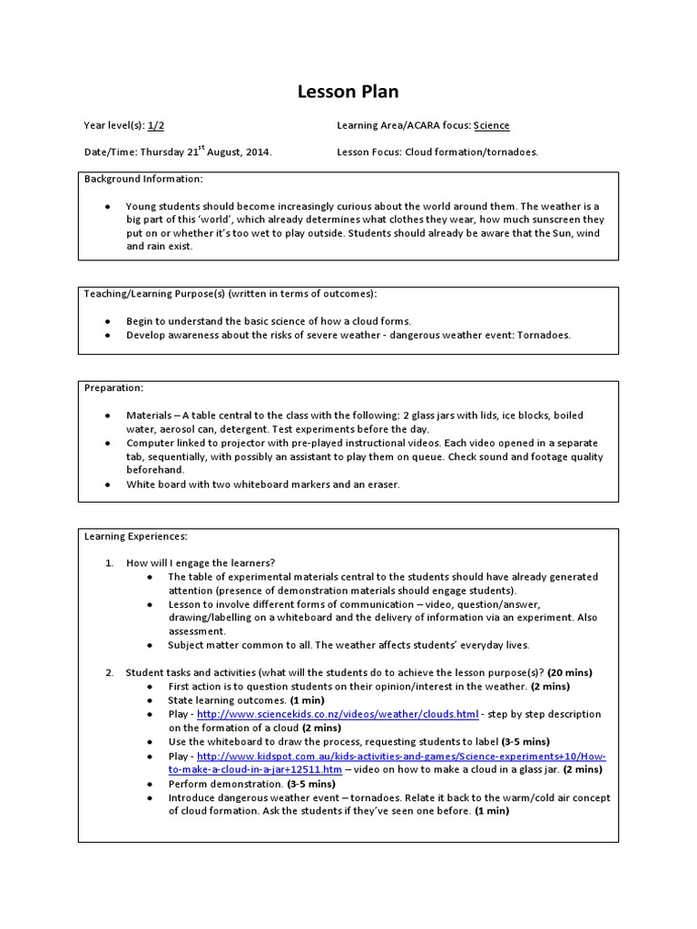 Primary - Class Lesson Plan | PDF | Lesson Plan | Educational Assessment