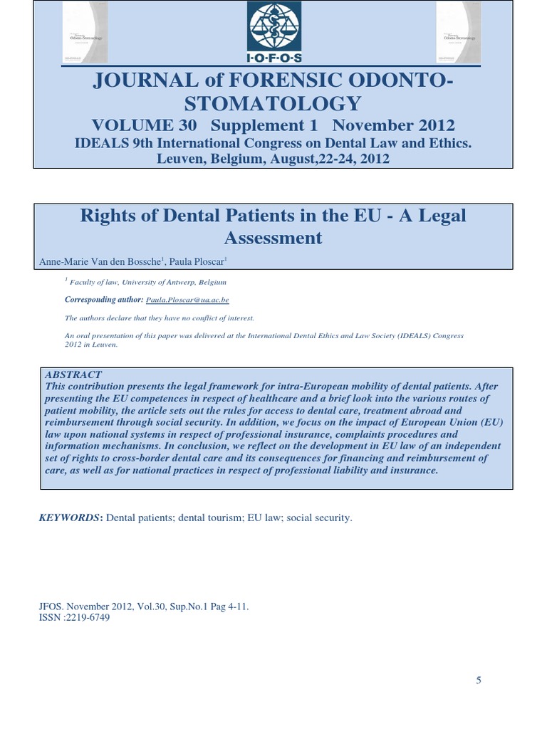 Rights of Dental Patients EU | PDF | Health Care | European Union