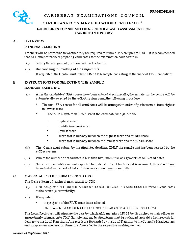 Caribbean Examinations Council Caribbean Secondary Education ...