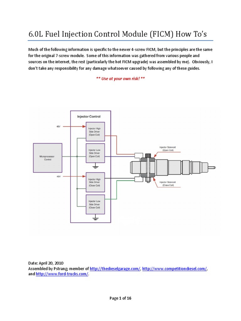 FICM Diagnosis & Repair | PDF | Resistor | Field Effect Transistor
