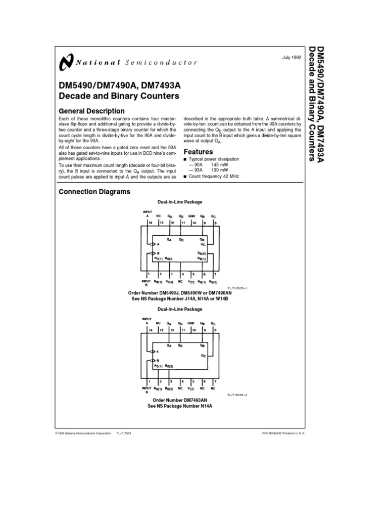 Datasheet - CI 7493 PDF | PDF