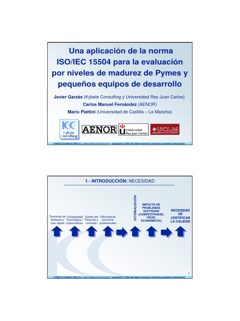 Iso 15504-4 | PDF | Proceso de desarrollo de software | Software