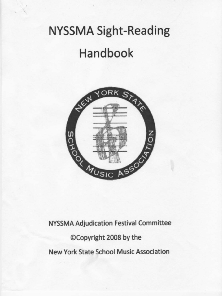 NYSSMA Sight Reading Handbook | PDF