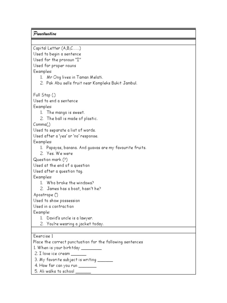 Punctuation Guide | PDF | Vaccines | Injection (Medicine)