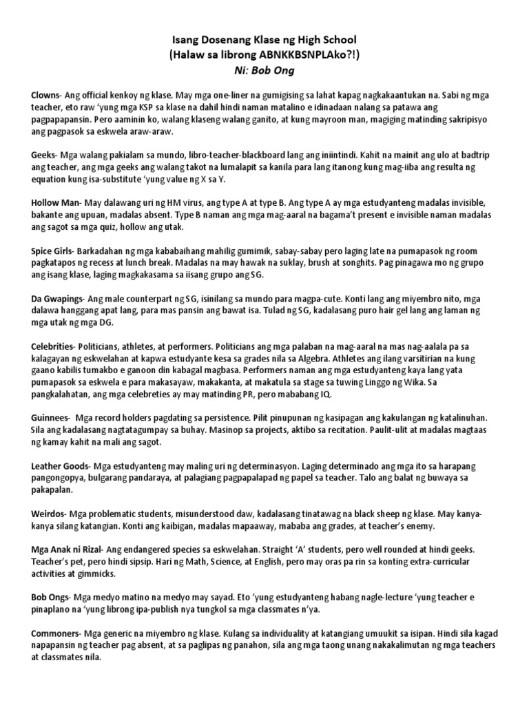 Filipino Akda | PDF