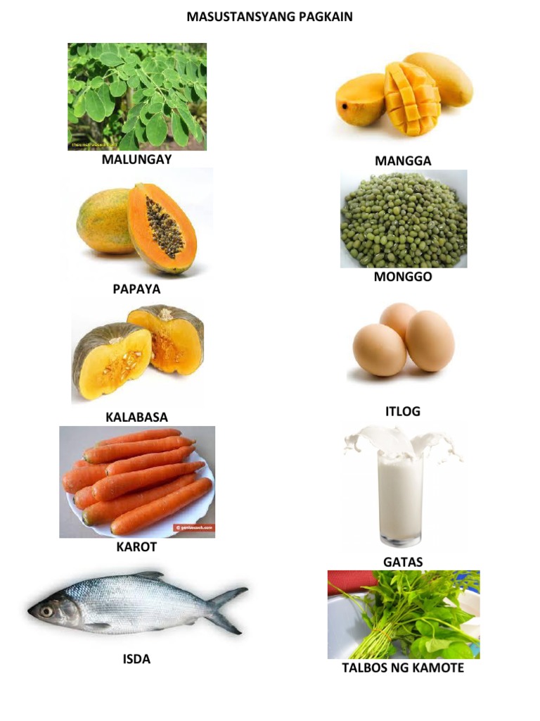 Pagkain Na Mayaman Sa Nutrisyon | PDF