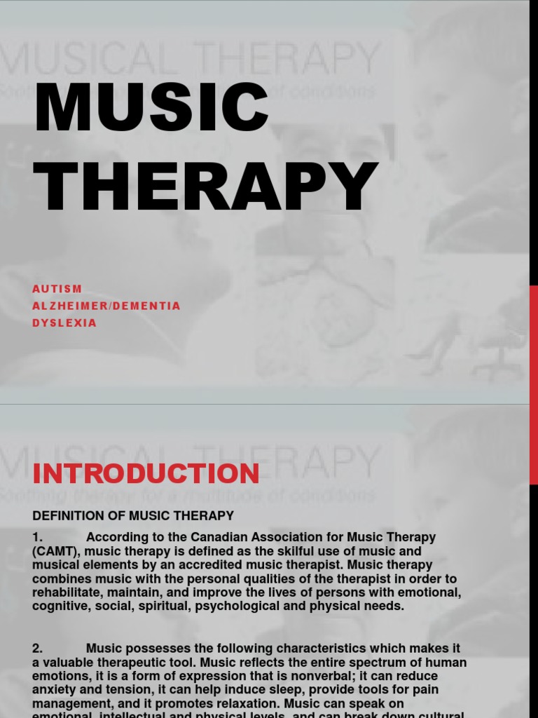 Music Therapy | PDF | Alzheimer's Disease | Dyslexia