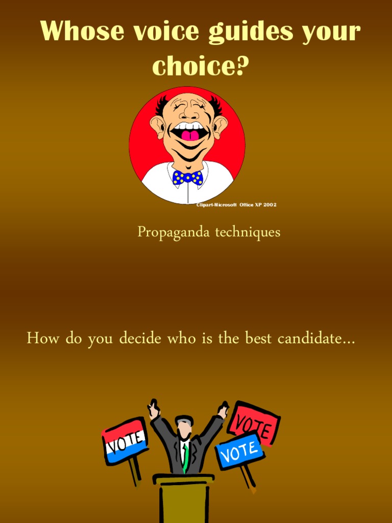 Propaganda Techniques | PDF | Propaganda | Advertising