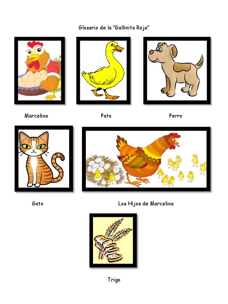 Glosario de la Gallinita Roja | PDF