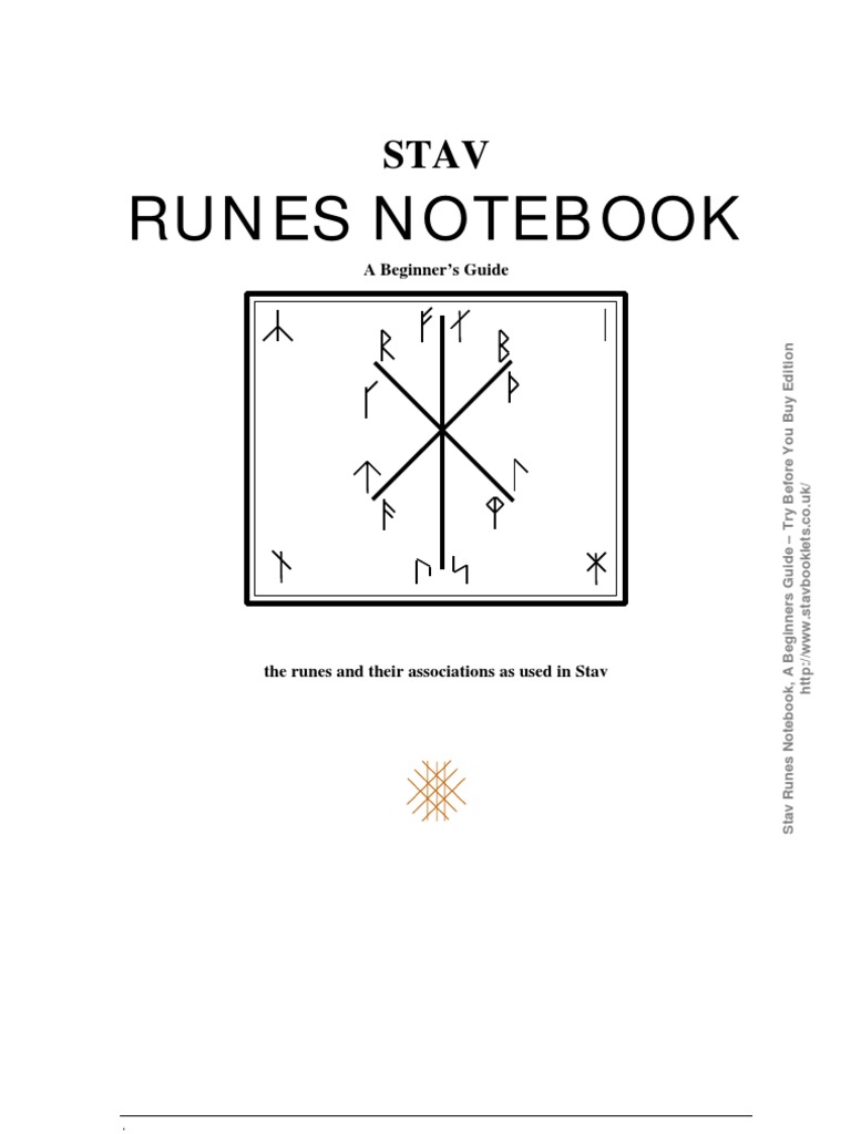 Stav Runes Notebook | PDF | Runes | Mythology