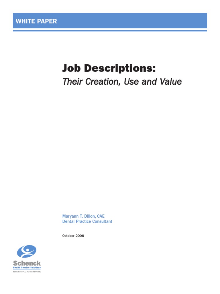Creating Effective Job Descriptions | PDF | Employment | Dentistry