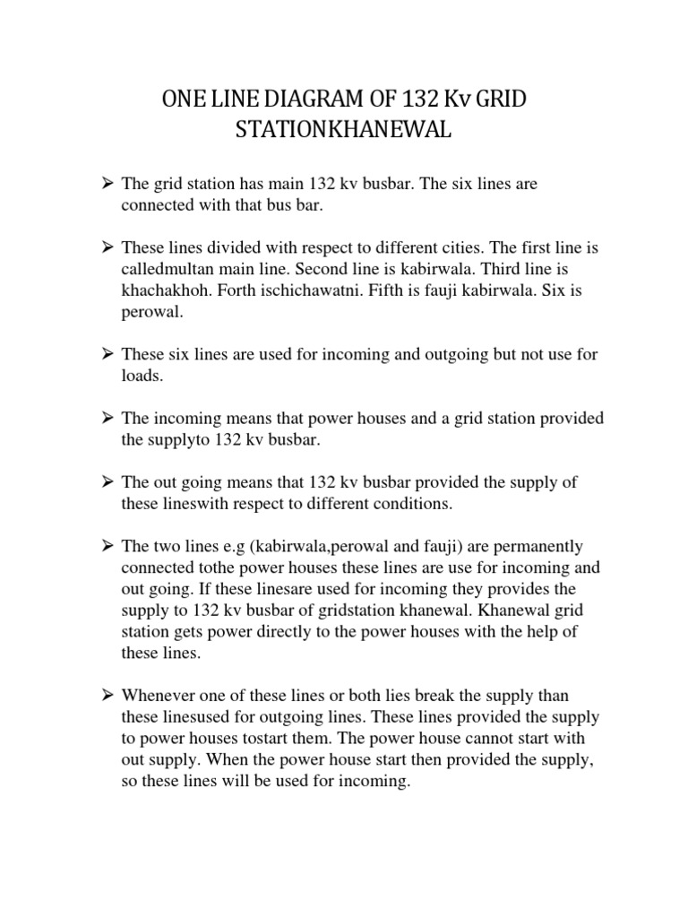 132kV Grid Station Overview | PDF | Electrical Substation | Battery Charger