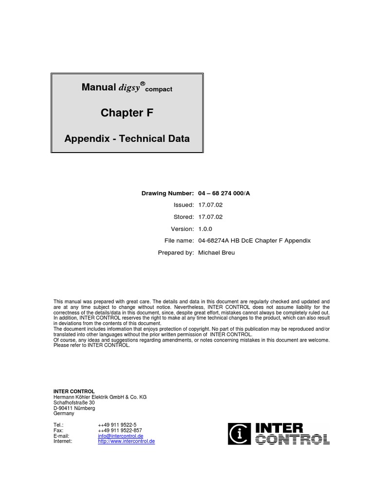 04-68274A Manual DCE Chapter F Appendix | PDF | Electrical Connector | Input/Output