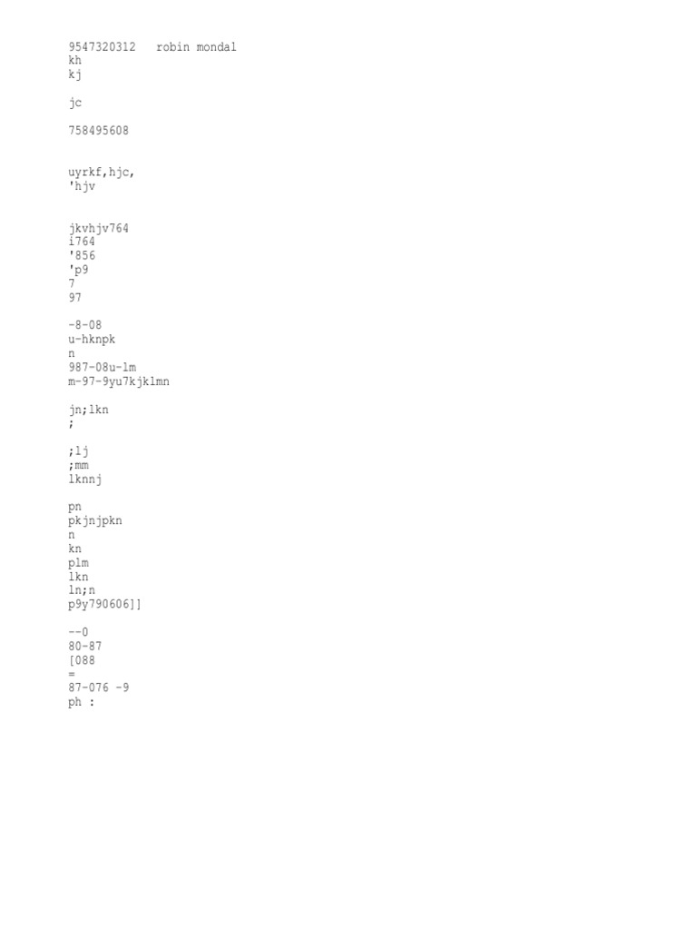 Random Alphanumeric Sequence | PDF
