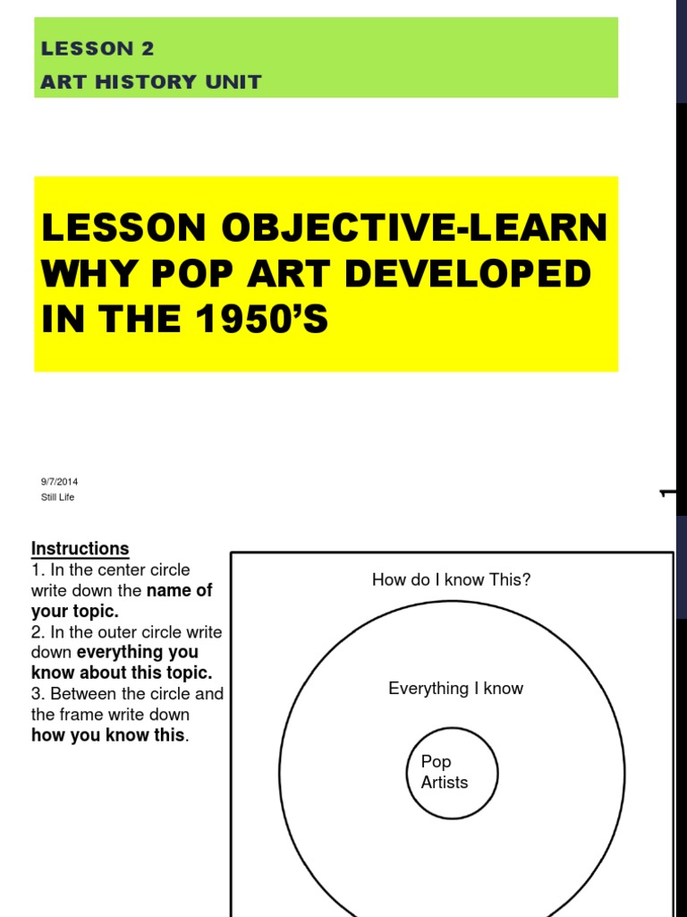 Understanding Pop Art and Drawing Techniques | PDF