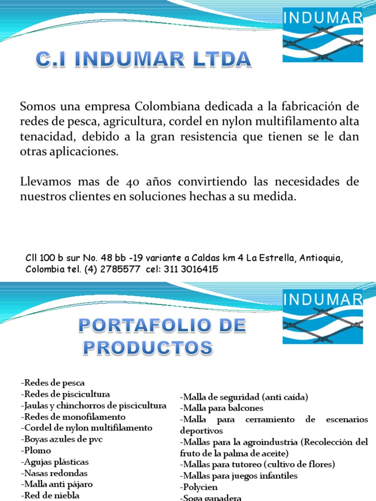 Catalogo Indumar | PDF | Agricultura | Comida y bebida