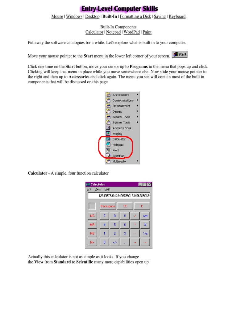 notepad and word pad | Button (Computing) | Computer Architecture