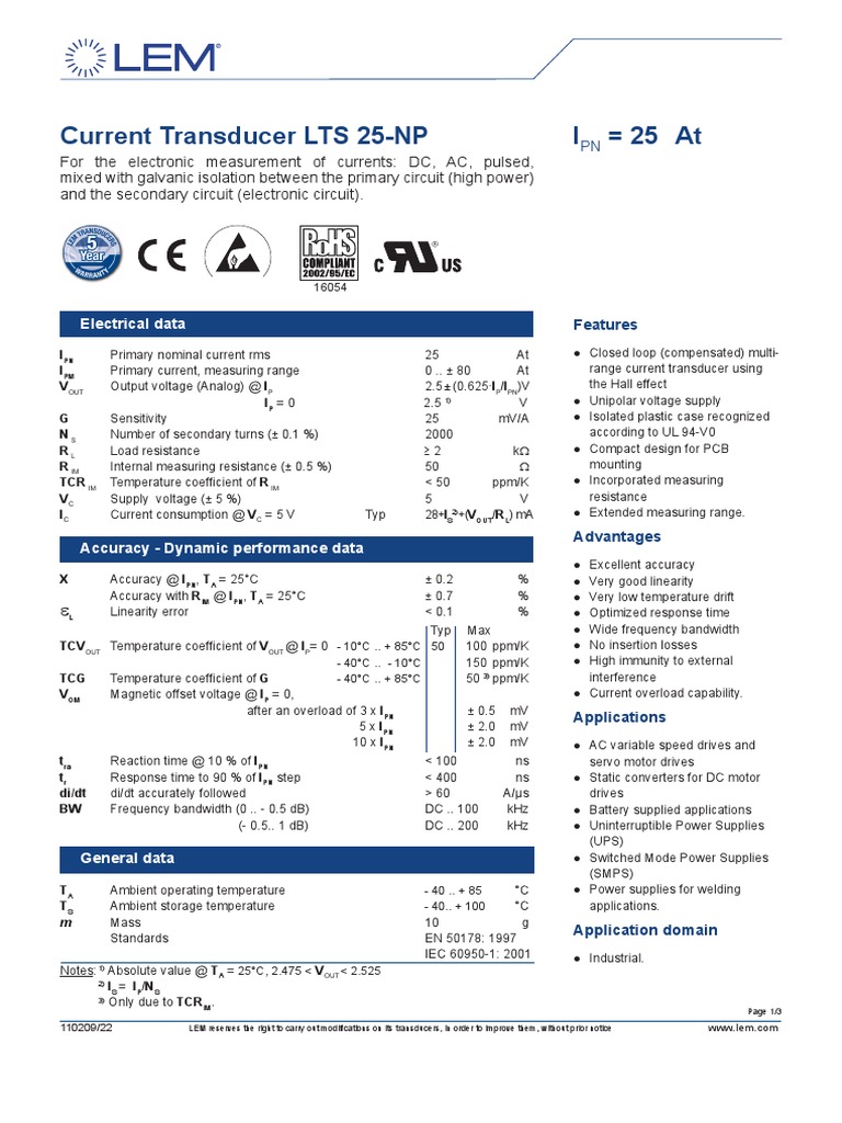 Lts 25-np | PDF | Power Supply | Electrical Engineering