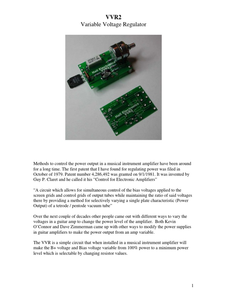 VVR2 | PDF | Amplifier | Vacuum Tube